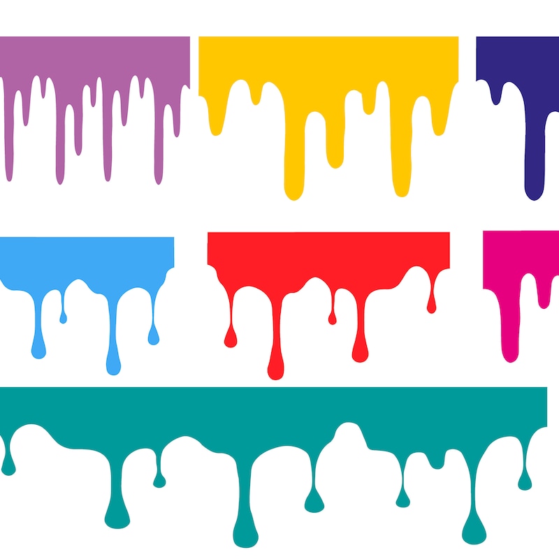 Drip Svg - Etsy