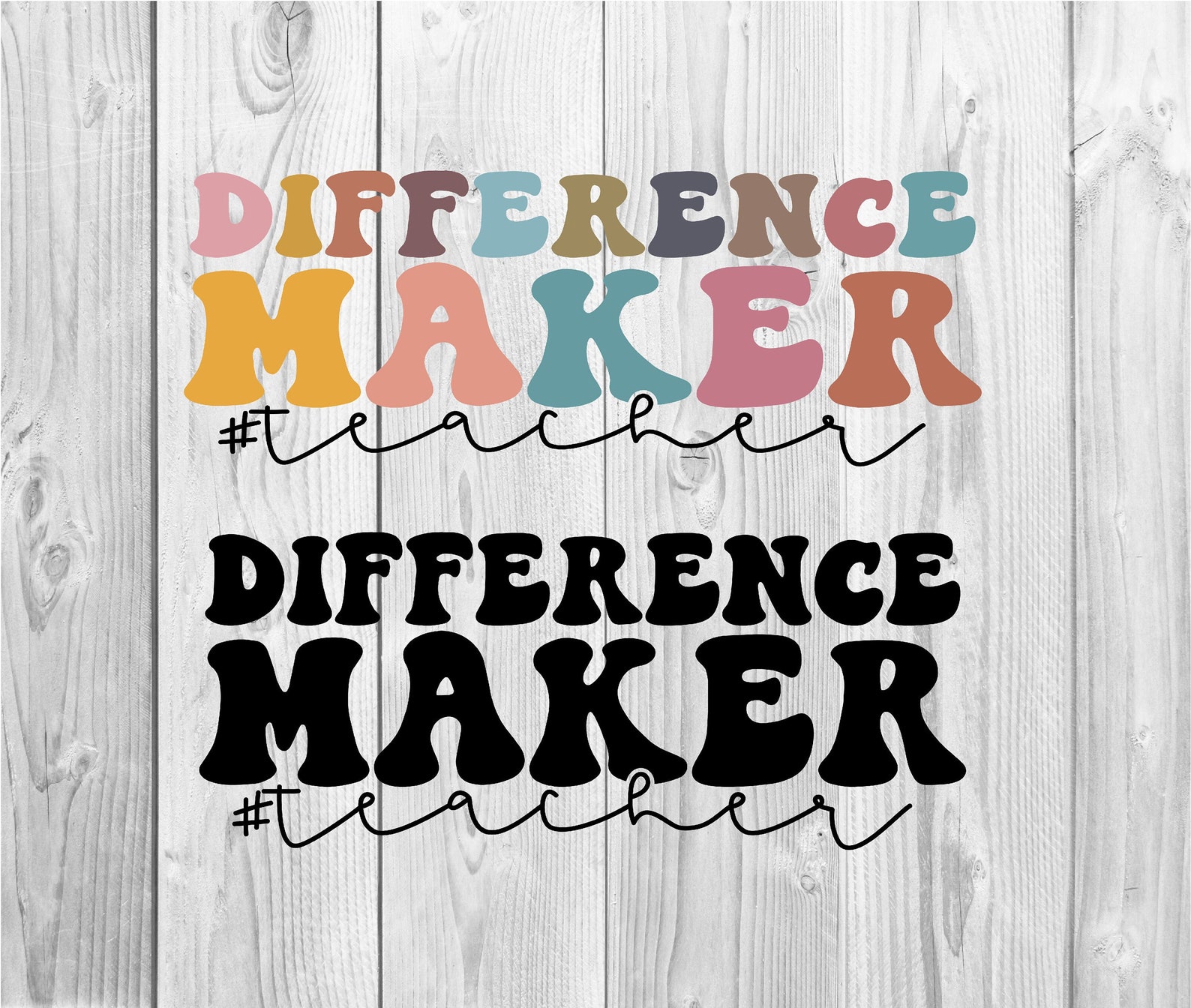 Difference Maker Teacher Svg Back to School Svg Teacher Gift - Etsy