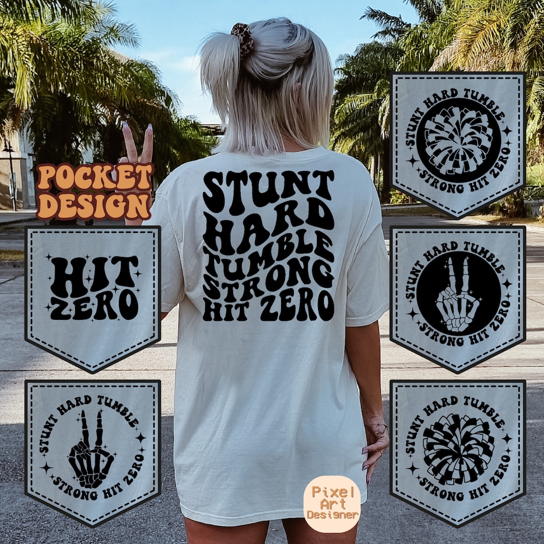 Stunt Hard Tumble Strong Hit Zero Svg Png, Cheer Mom Svg, Cheer Fan Svg ...