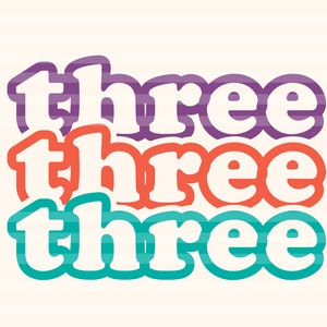 Three Svg Boys Birthday Svg Girls Birthday Svg I Am 3 Svg - Etsy