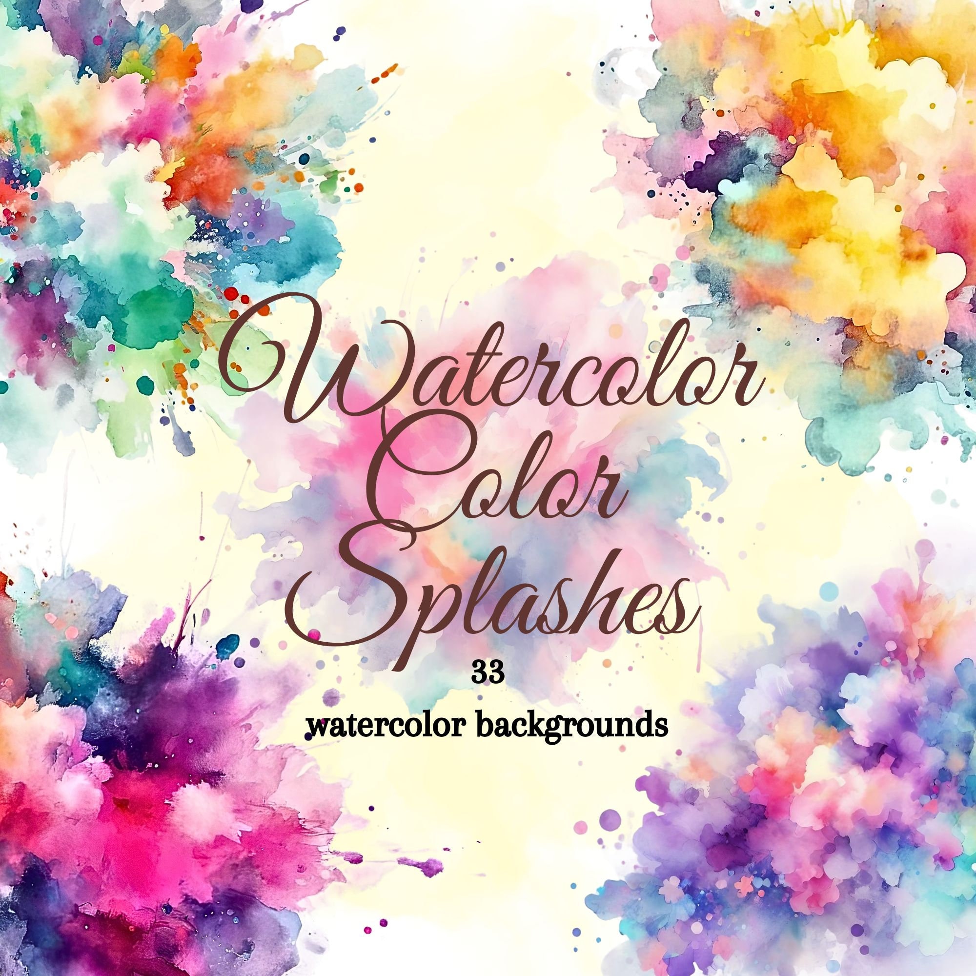 Color Splash Backgrounds Rainbow Color Background, Watercolor Color ...