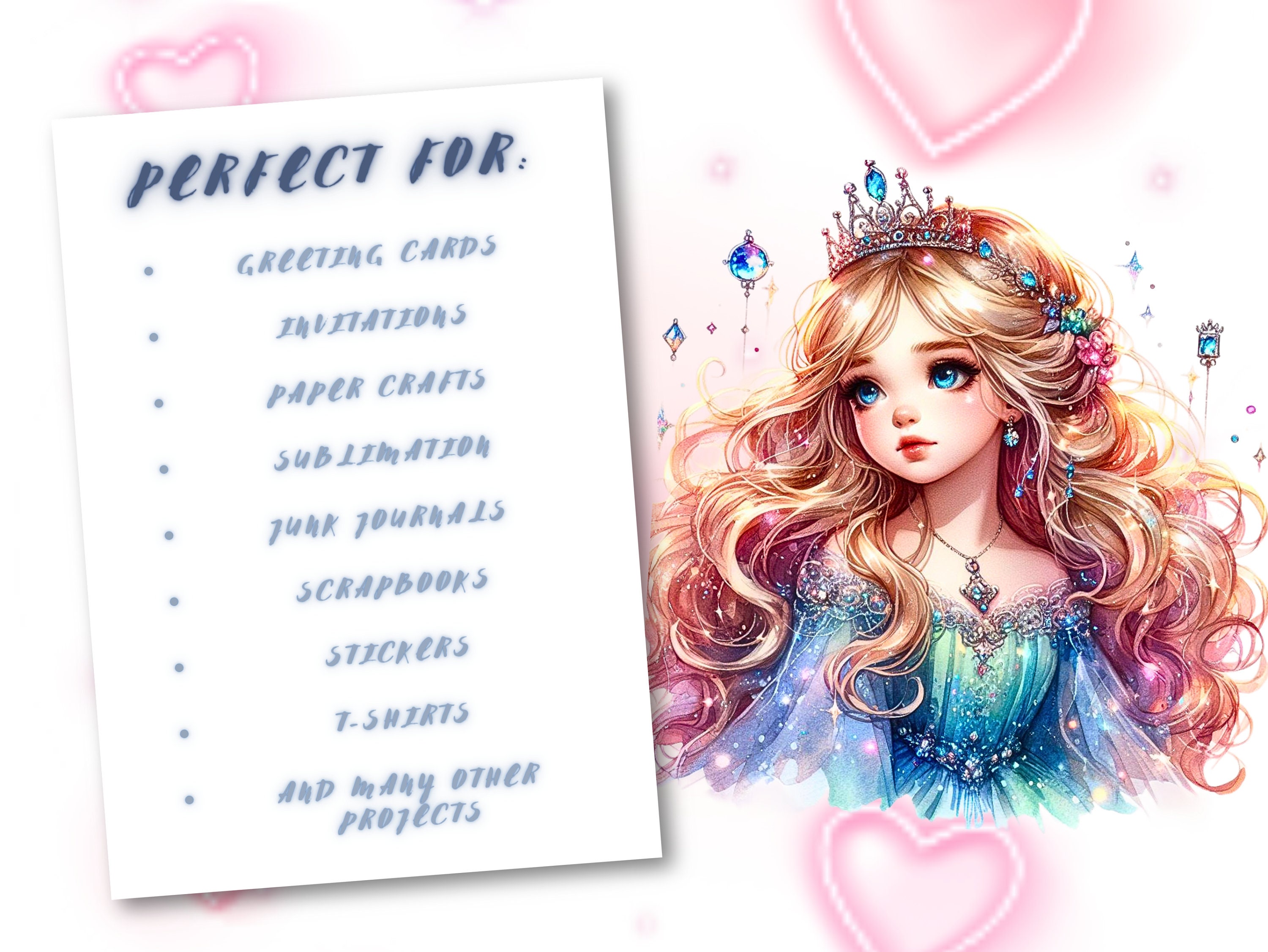 56 Watercolor Fairytale Princess Clipart Bundle, Watercolor Clipart ...