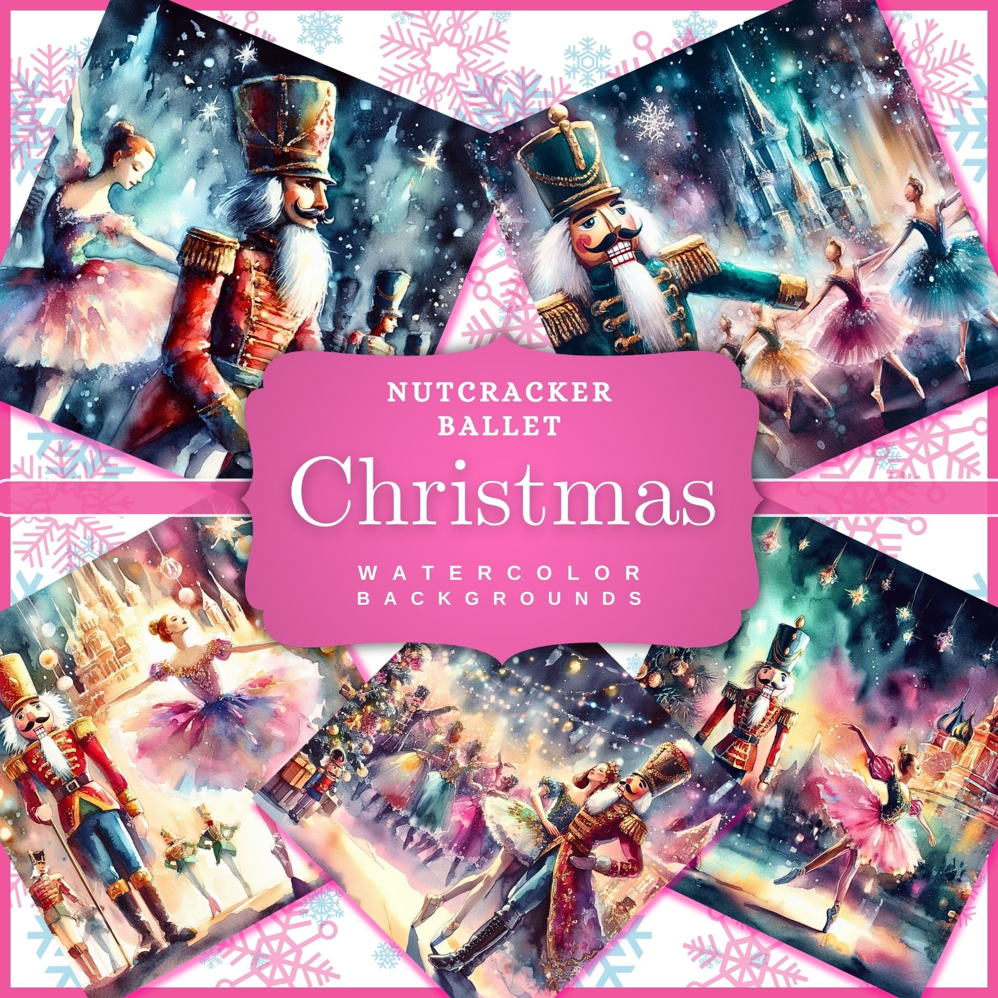 Nutcracker Digital Paper Nutcracker Digital Papers Nutcracker Background Nutcracker Ballet ...