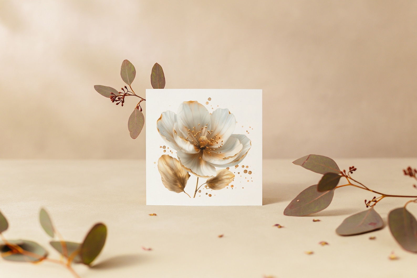 30 Watercolor Abstract Flowers Clipart Bundle, Pink Gold Flower Png ...
