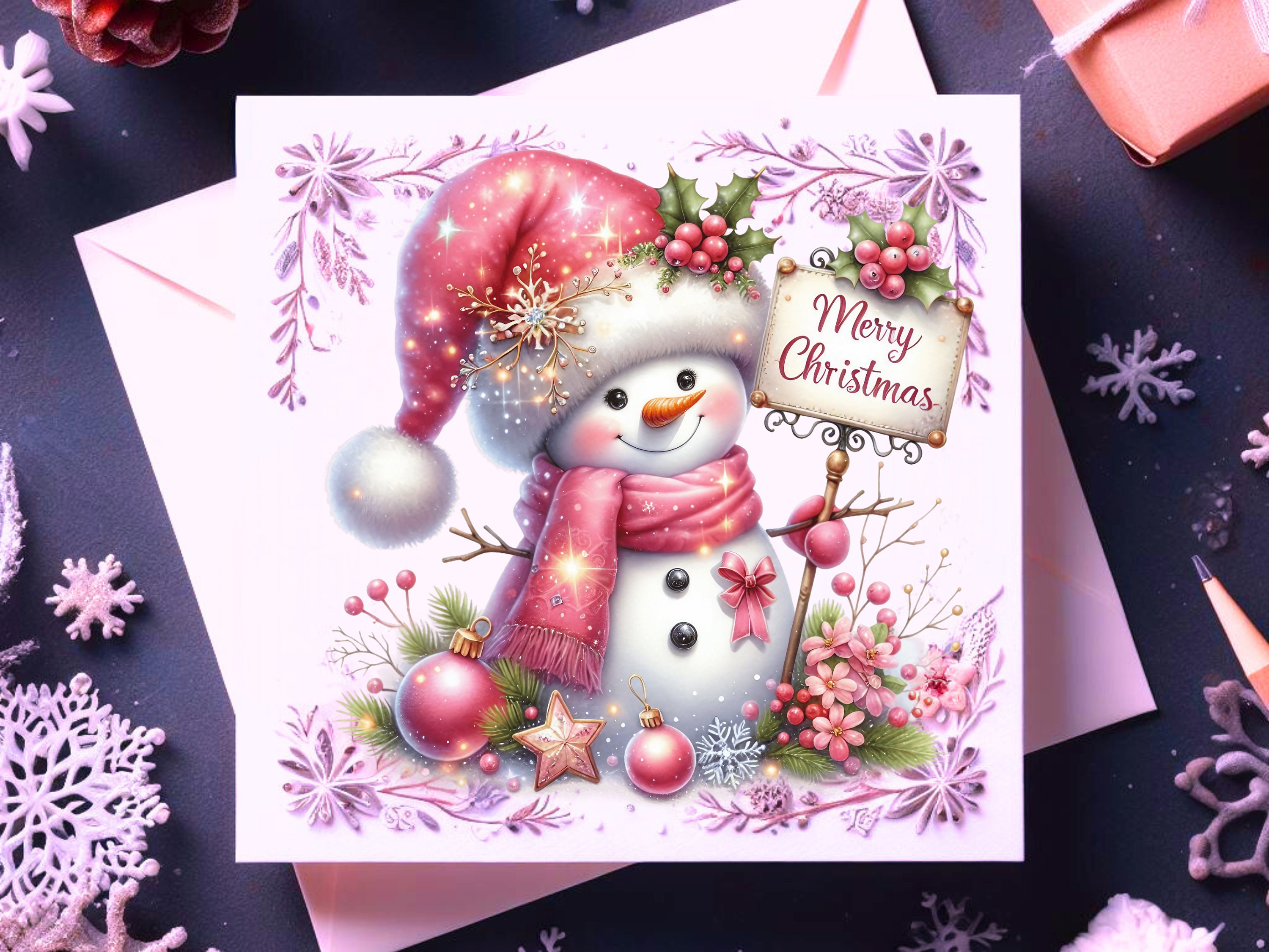 22 Watercolor Cute Snowman Clipart Bundle Festive Snowman Clipart ...