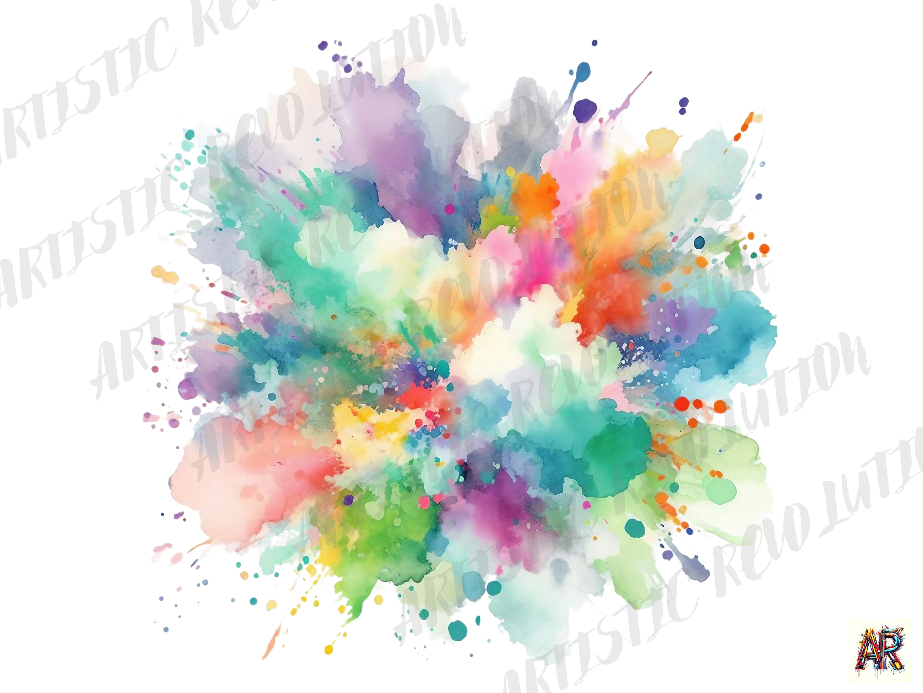 Color Splash Backgrounds Rainbow Color Background, Watercolor Color ...