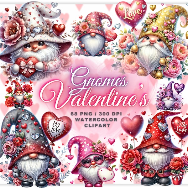 Gnome Valentine Png - Etsy