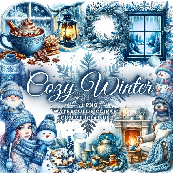 Winter Clipart Bundle - Etsy