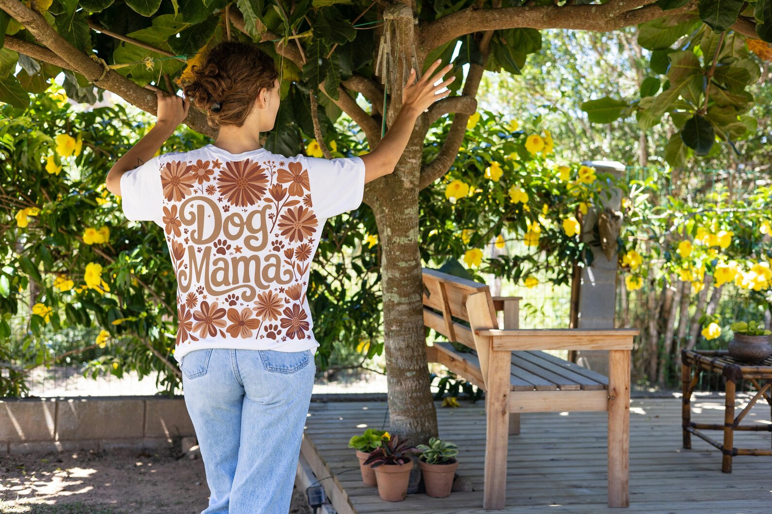 Boho Dog Mama Floral PNG, Dog Mama Png, Dog Lover Png, Mom Life Png ...