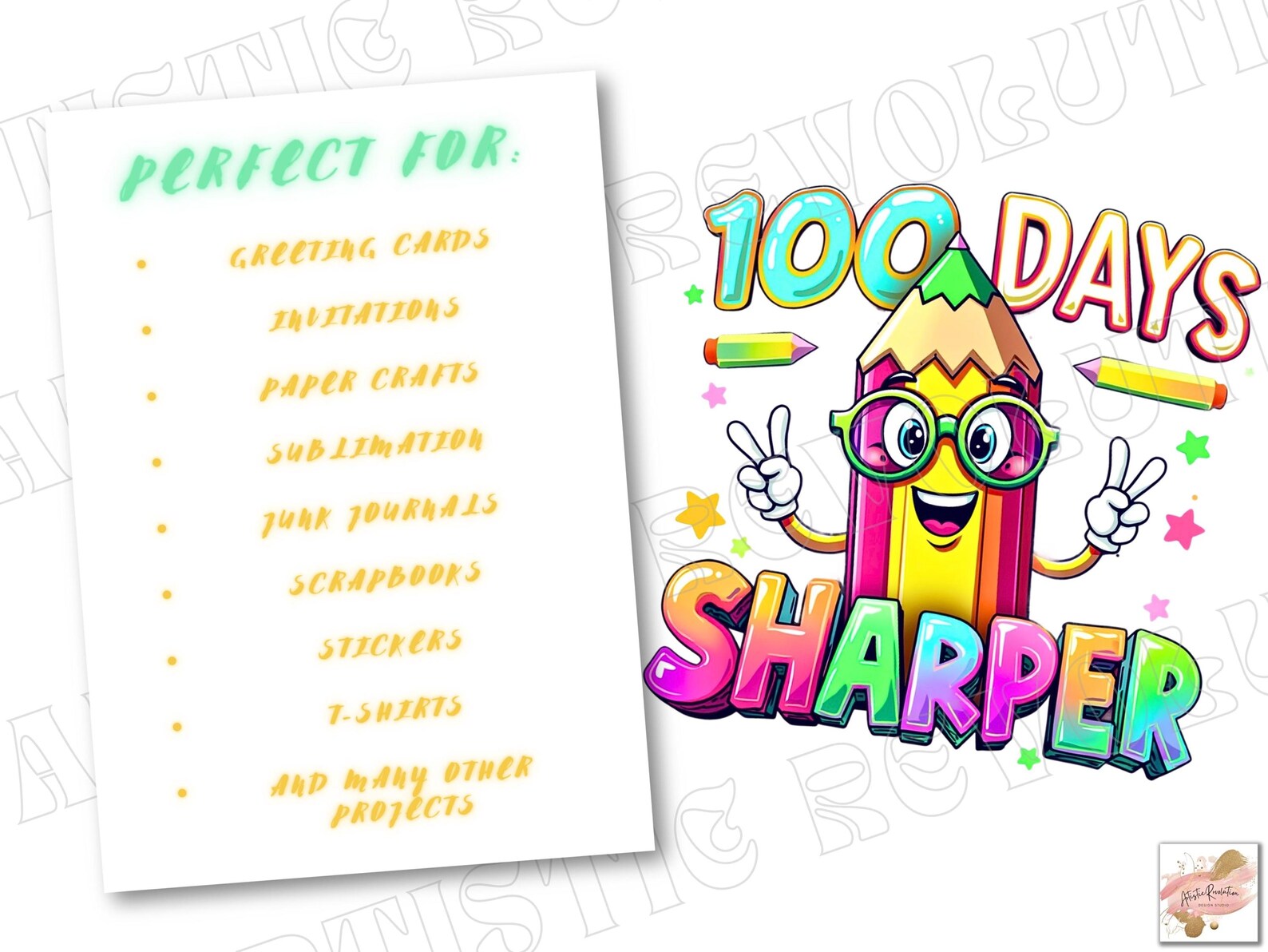 Cute 100 Days of School PNG, 100 Days Sharper Png, Teacher 100 Days ...