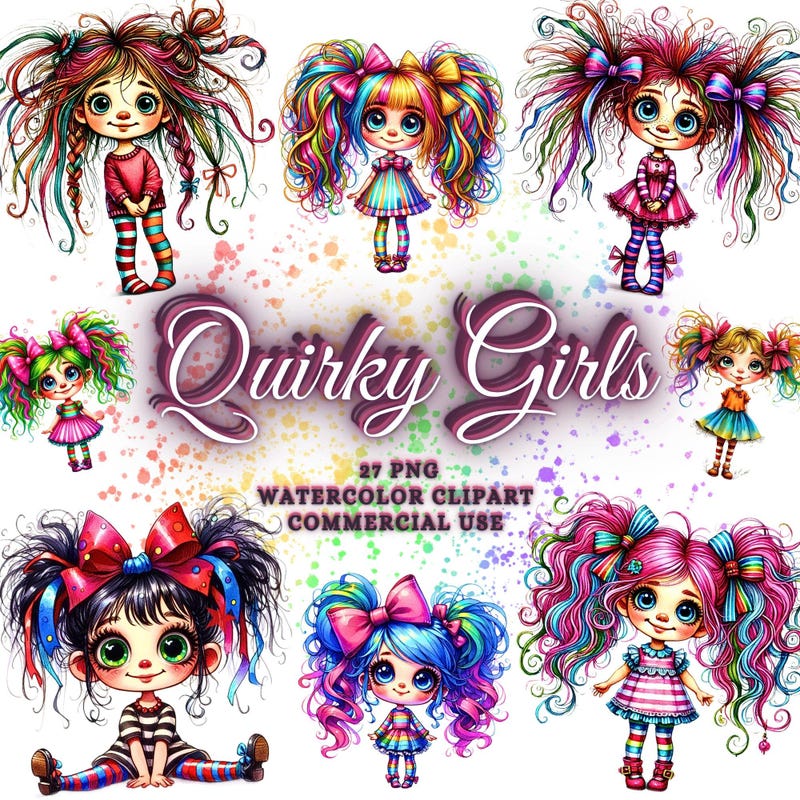 Mixed Girl Cartoon - Etsy