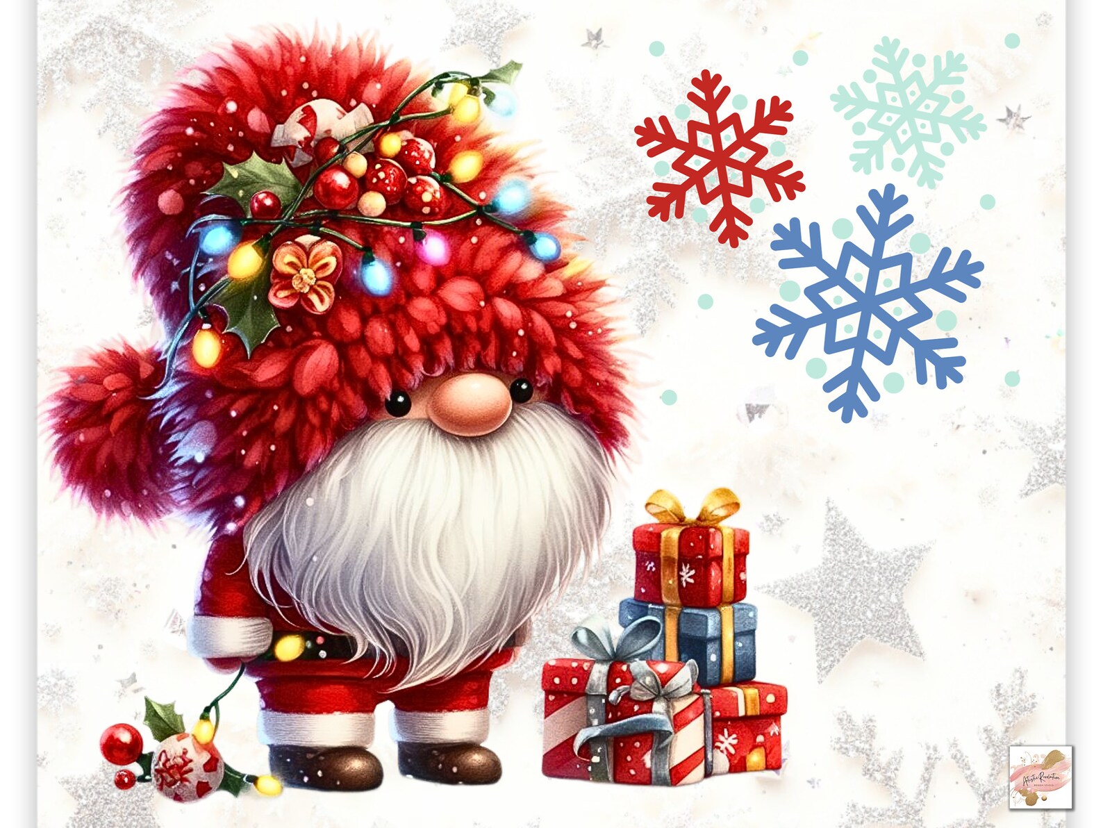 51 Christmas Gnome Clipart Watercolor Gnome Png Festive Gnomes Clip Art ...