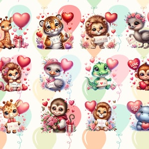 Cute Safari Baby Animals Clipart Bundle, 25 Safari Animal Clipart ...