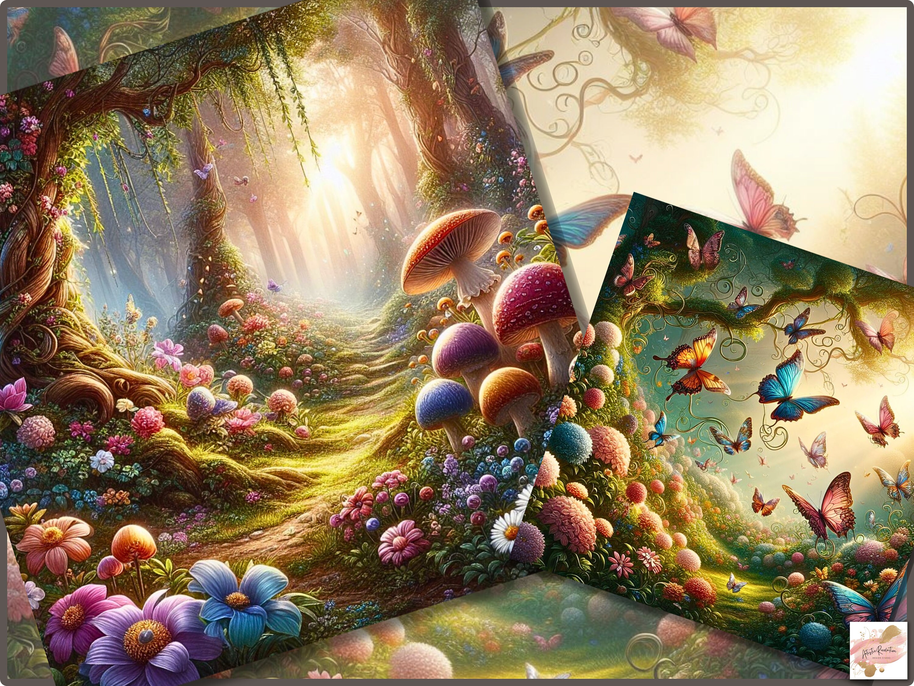 Fantasy Enchanted Forest Digital Papers Magical Enchanted Forest ...