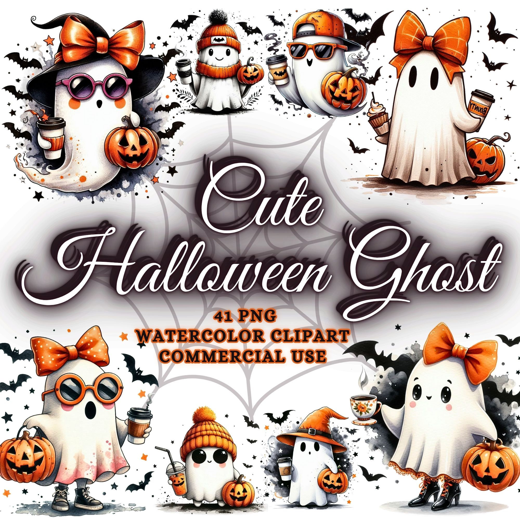 Happy Halloween Ghost Clip Art