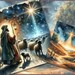 Watercolor Nativity Scene Clipart Backgrounds, Christmas Nativity Scene ...