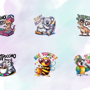 43 Funny Quotes Animals Clipart Bundle, Funny Animal Clipart ...