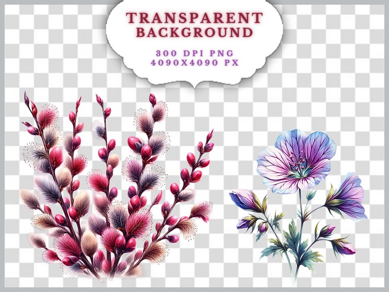 200 Watercolor Spring Flowers Clipart Bundle, Spring Wildflowers Png ...