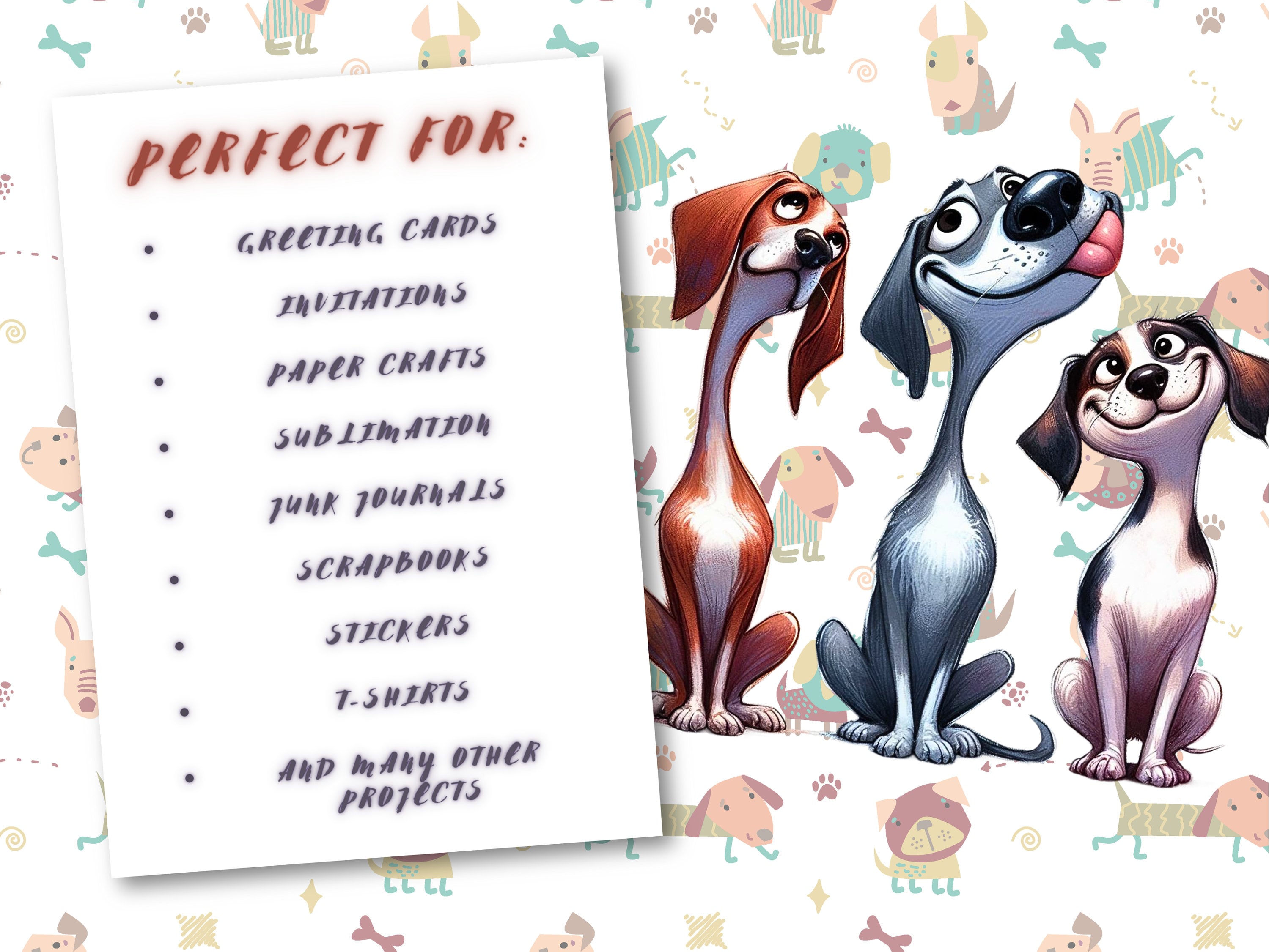 56 Cute & Funny Dogs Clipart Bundle, Cute Dogs Clipart Funny Dog Png ...