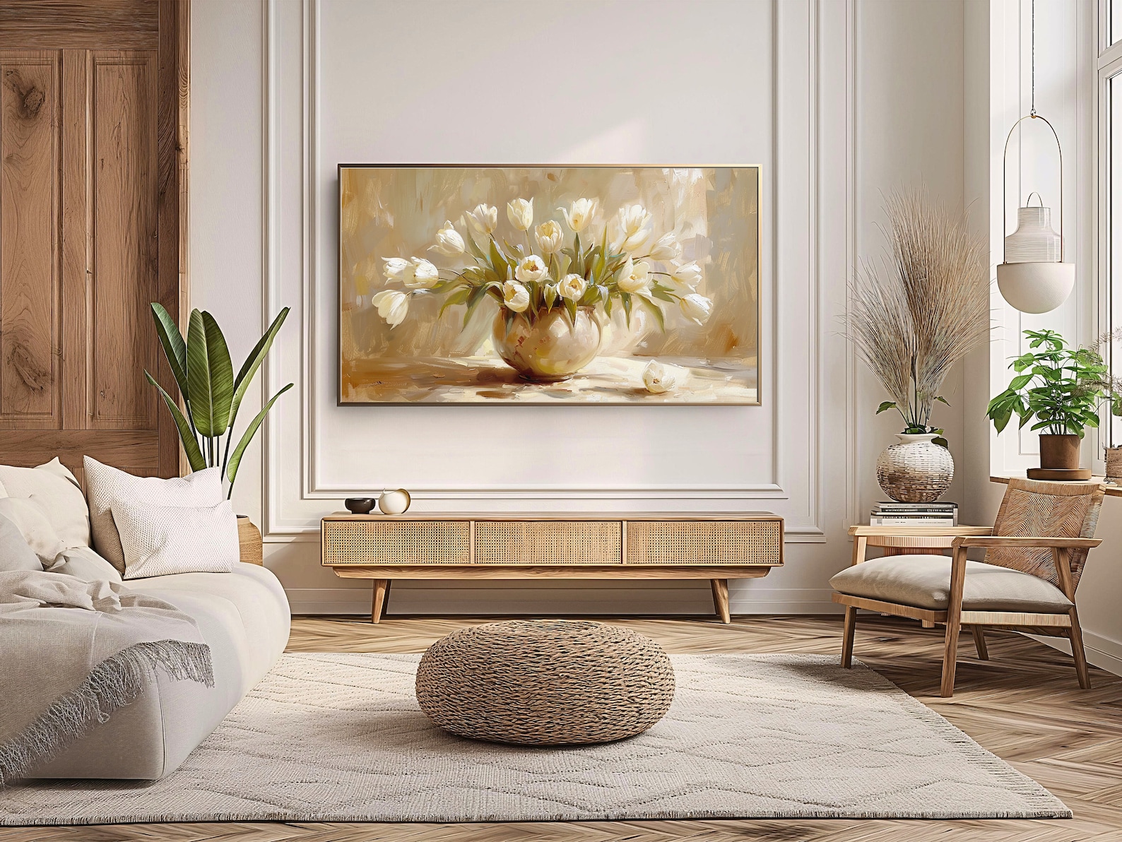 20 Unique Neutral Spring Frame TV Art Bundle, Vintage Frame TV Art Set ...