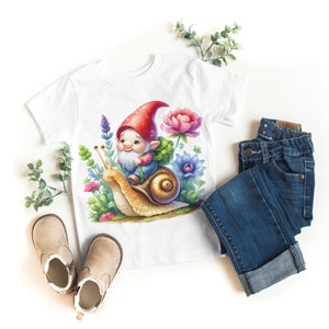 60 Cute Watercolor Garden Gnomes Clipart Bundle, Spring Garden Clipart ...