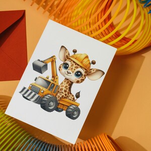 41 Watercolor Baby Giraffes Clipart Bundle, Cute Baby Giraffe Png ...
