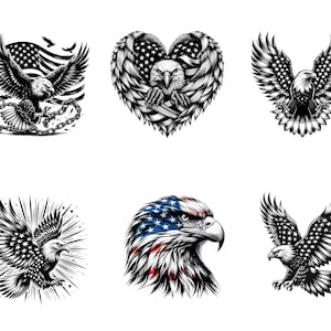 American Flag Eagle SVG, 4th of July SVG Bundle, Patriotic SVG ...