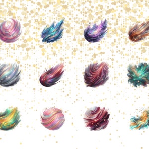 57 Watercolor Brush Strokes Clipart Bundle, Paint Brush Stroke Png ...