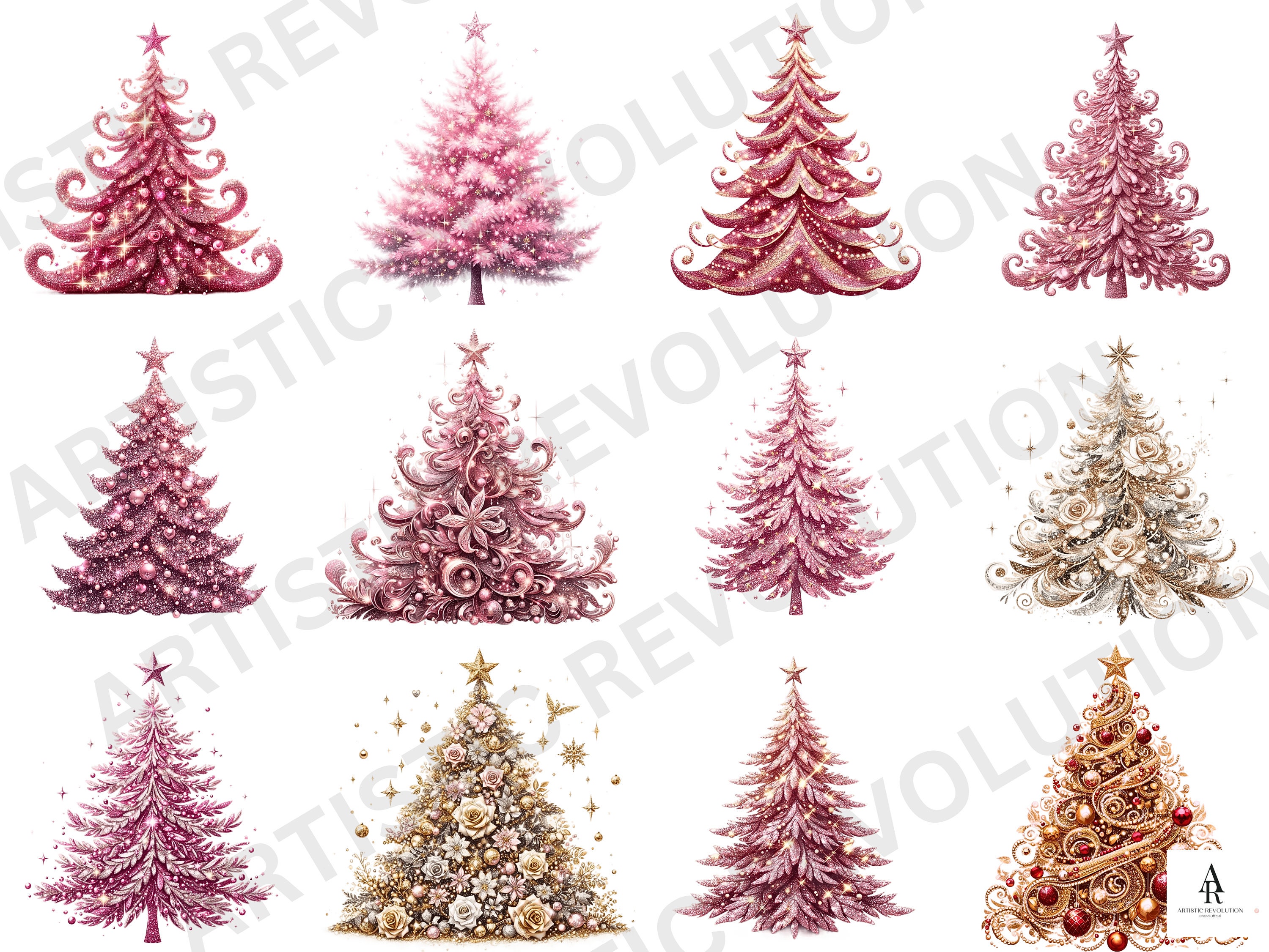 110 Christmas Tree Clipart Xmas Tree Clipart Christmas Tree - Etsy