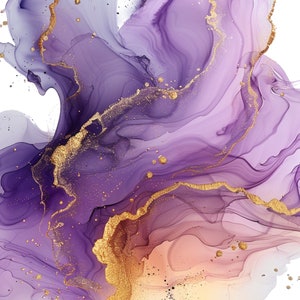 59 Gold Alcohol Ink Clipart Bundle, Alcohol Ink Png, Watercolor ...