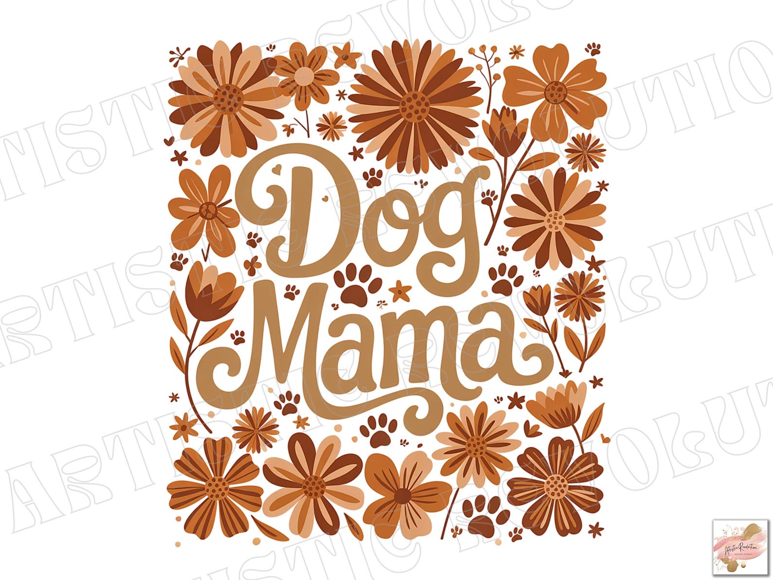 Boho Dog Mama Floral PNG, Dog Mama Png, Dog Lover Png, Mom Life Png ...