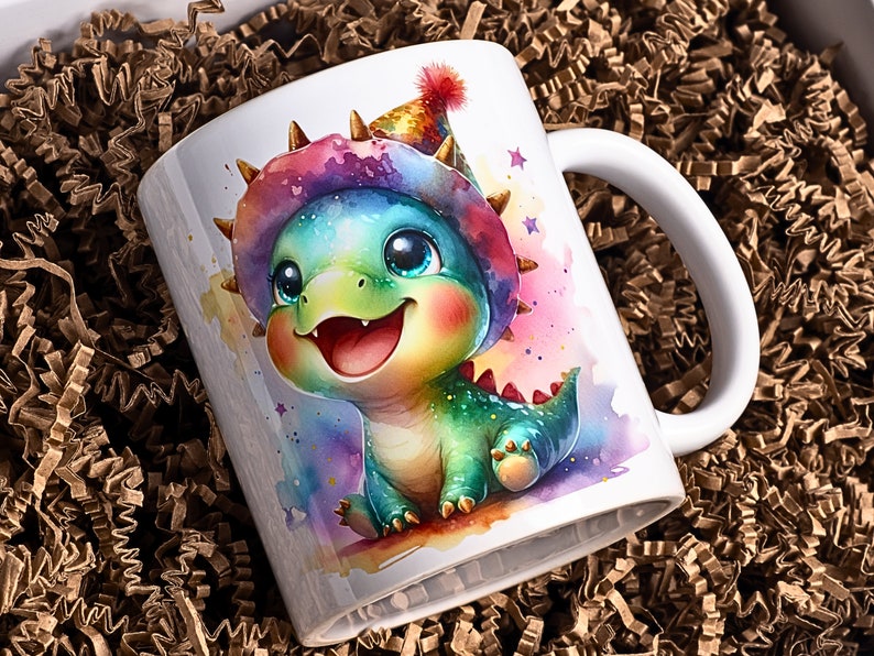 Cute Watercolor Dinosaurs Clipart Bundle, Baby Dinosaurs Clipart, Cute ...