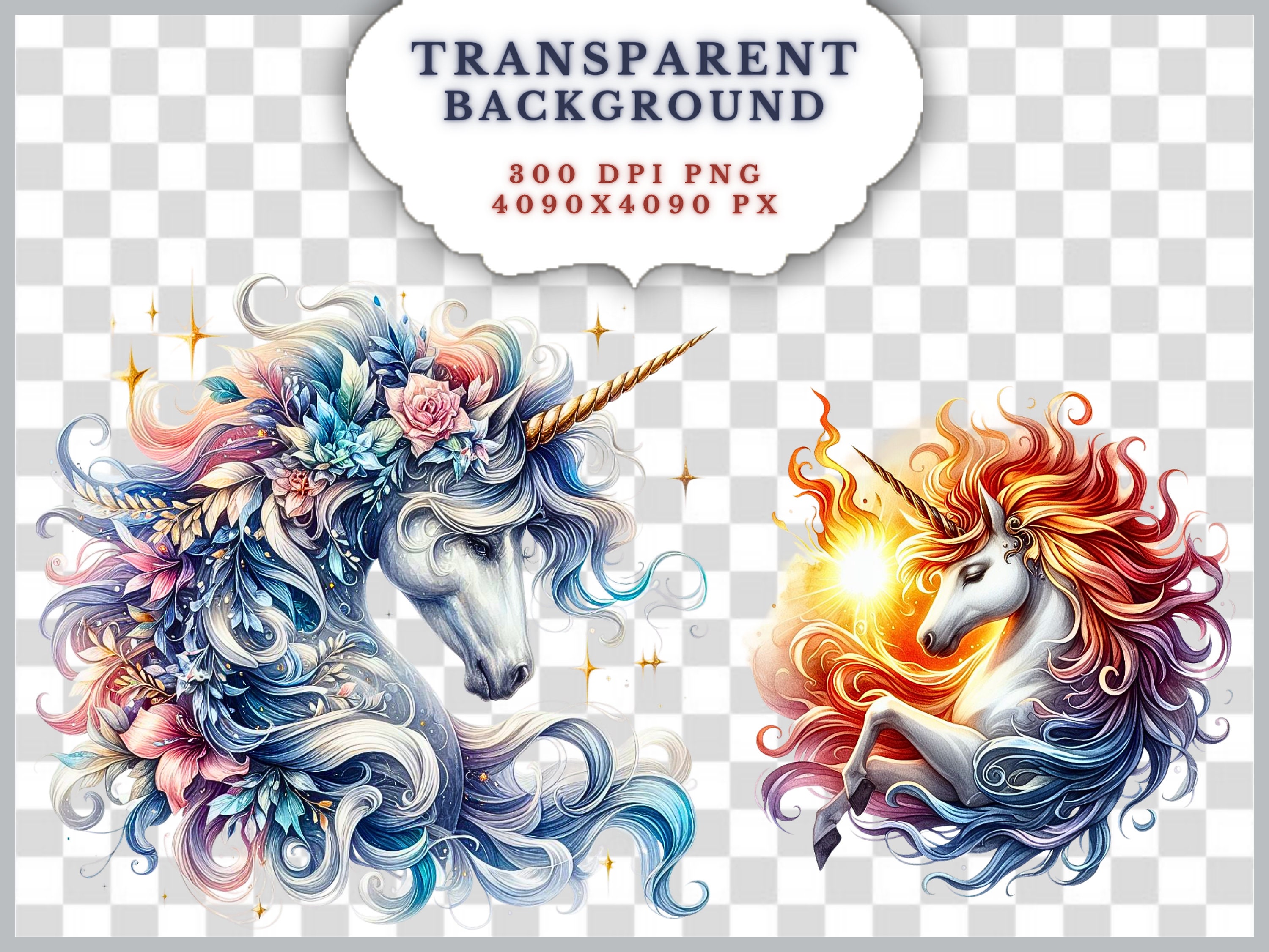 114 Watercolor Unicorns Clipart Bundle, Rainbow Unicorn Clipart Png ...