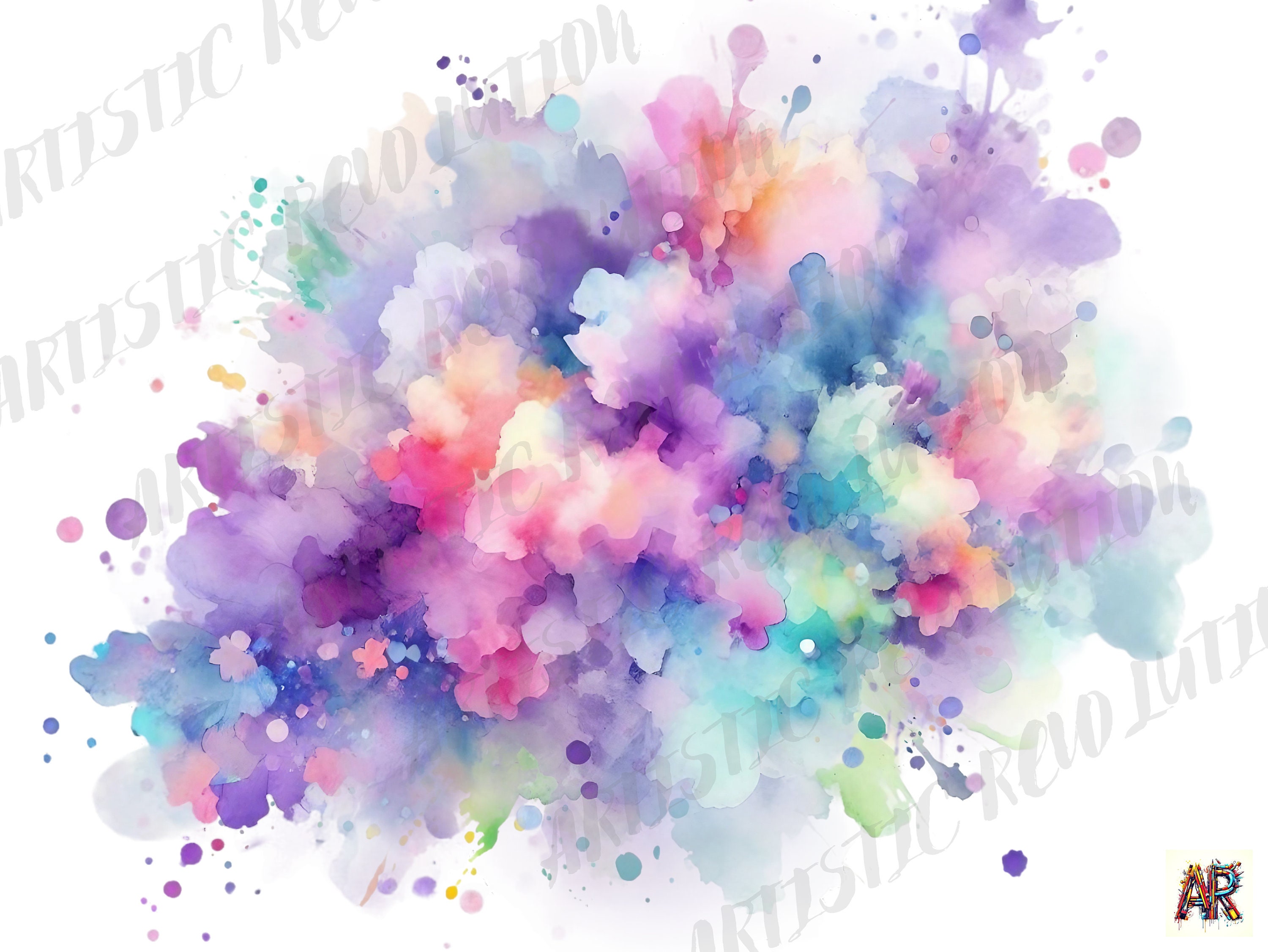 Color Splash Backgrounds Rainbow Color Background, Watercolor Color ...