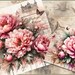 Watercolor Peonies Papers, Vintage Peonies Digital Papers Peony Journal ...