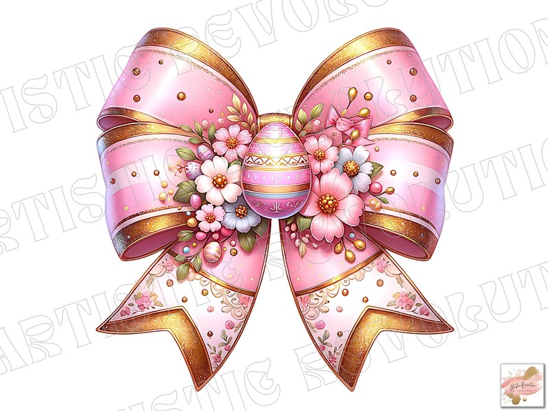 Pink Easter Coquette Bow Png, Easter Coquetter Png, Happy Easter Png ...