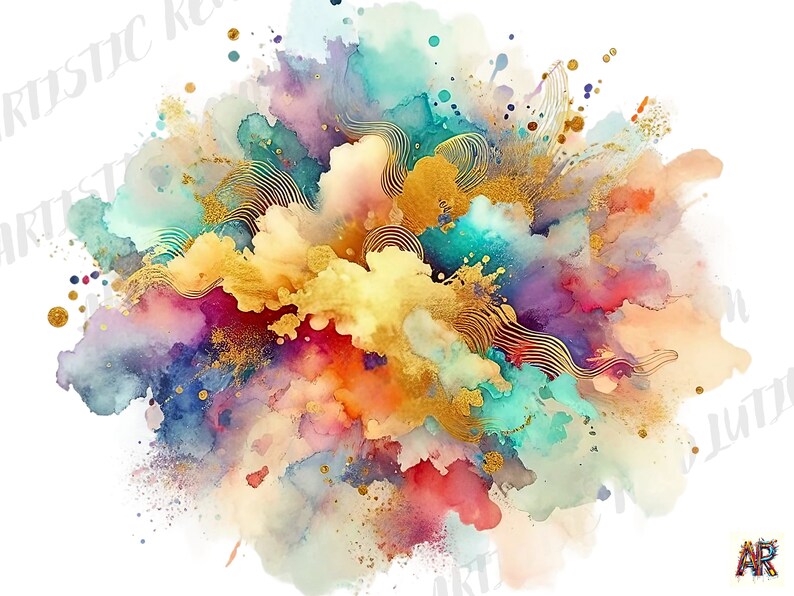 Color Splash Backgrounds Rainbow Color Background, Watercolor Color ...