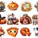40 Thanksgiving Clipart Bundle Turkey Clipart, Thanksgiving Meal ...