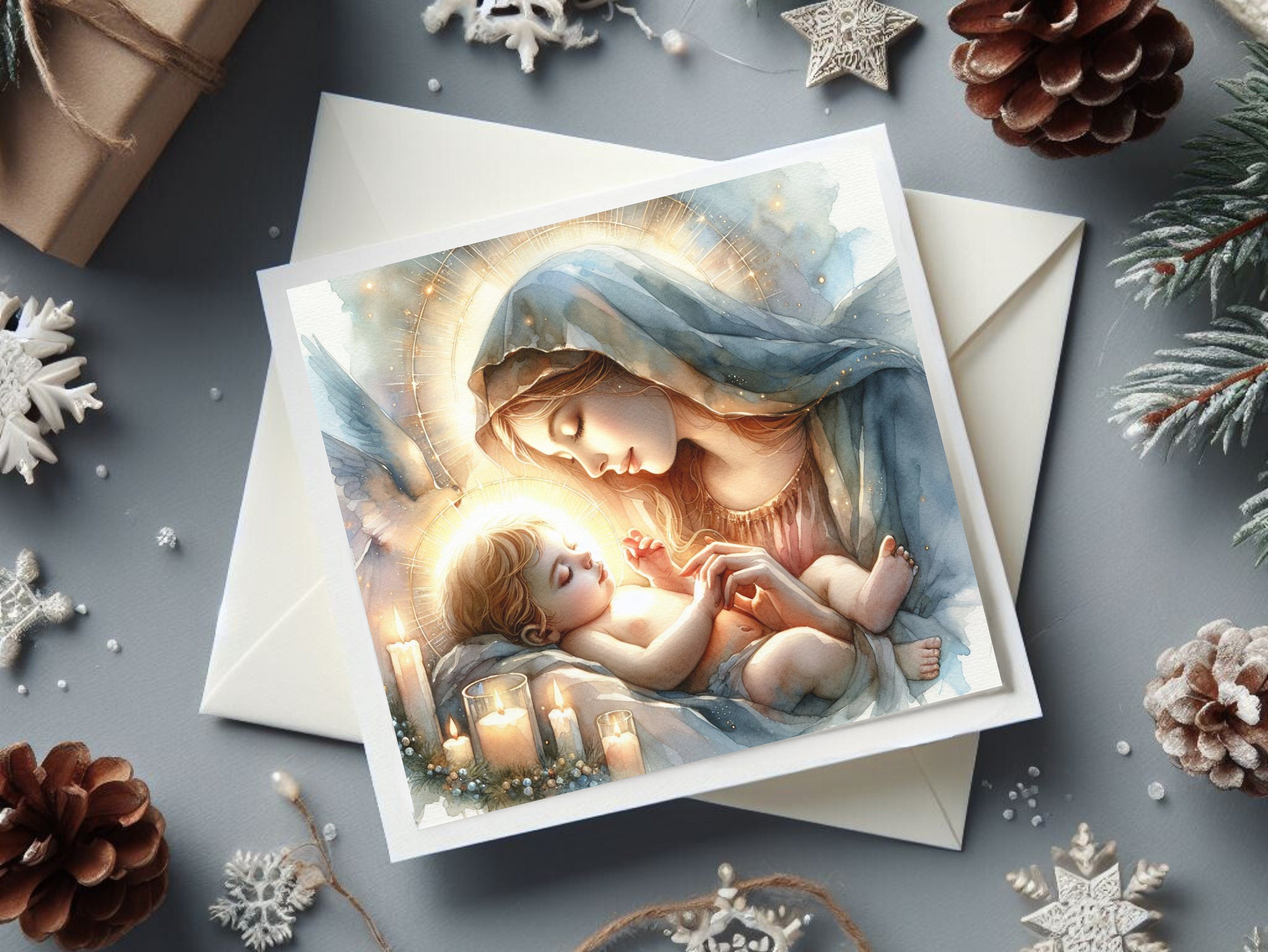 Watercolor Nativity Scene Clipart Backgrounds, Christmas Nativity Scene ...