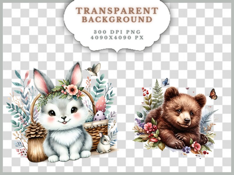 100 Cute Watercolor Woodland Animals Clipart Bundle, Forest Animals ...