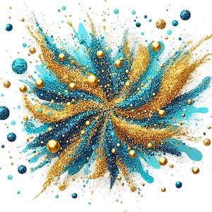 51 Glitter Watercolor Splashes Clipart Bundle, Watercolor Splash Png ...