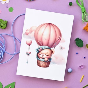 54 Watercolor Cute Teddy Bear Clipart Bundle, Sleeping Teddy Bears ...