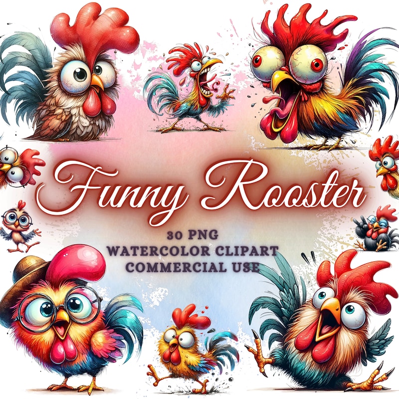 Stressed Cartoon Chicken - Etsy