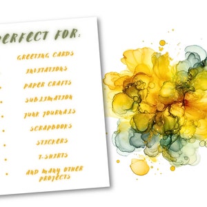 64 Alcohol Ink Splashes Clipart Bundle, Watercolor Splash Png ...