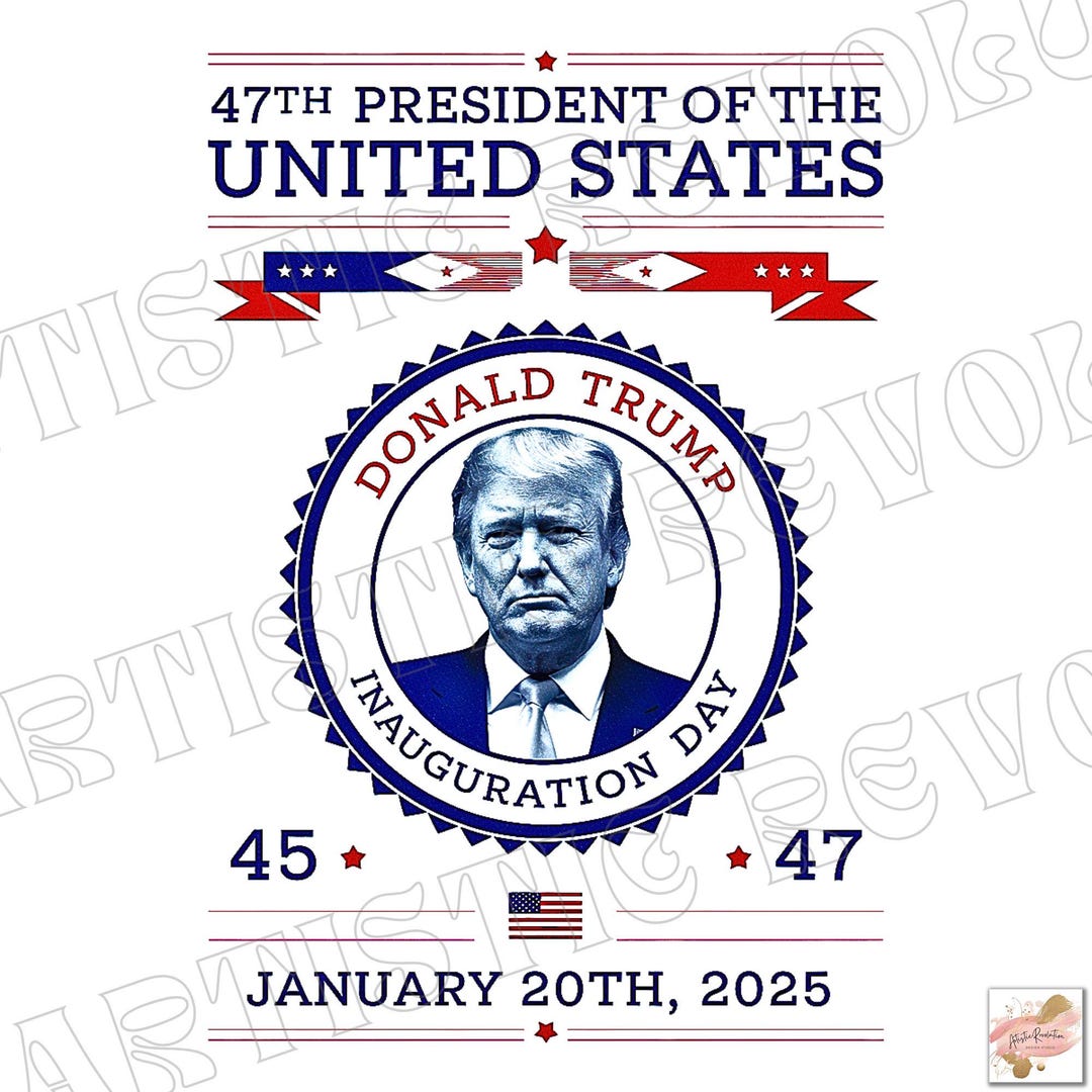 Donald Trump Inauguration Day 2025 Png, 47th US President Inauguration ...