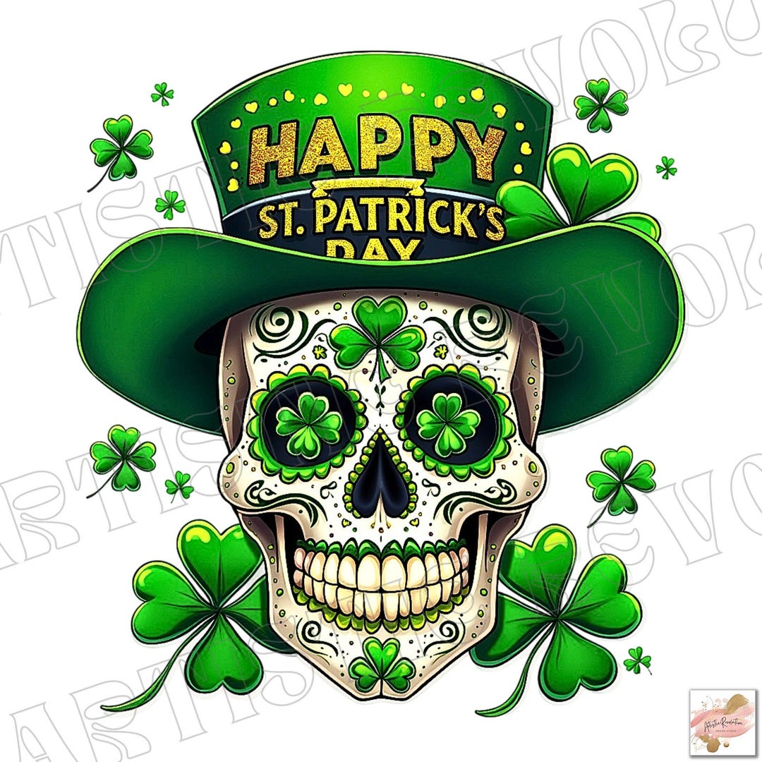 St Patrick Skeleton Png, Dead Inside but Lucky Png, St Patricks Day Png ...