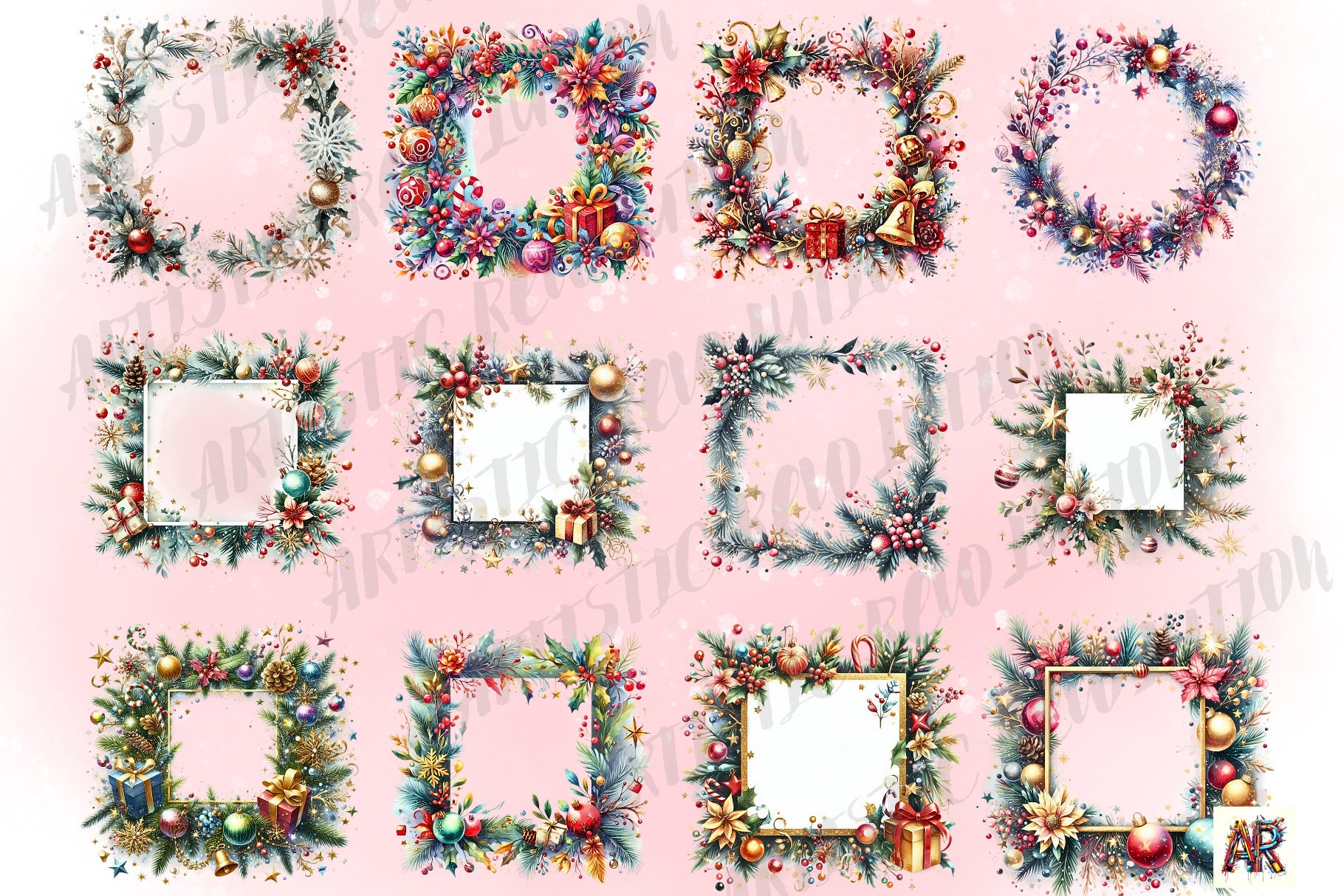 Christmas Frames Clipart Christmas Frame Png Christmas Border Frames ...