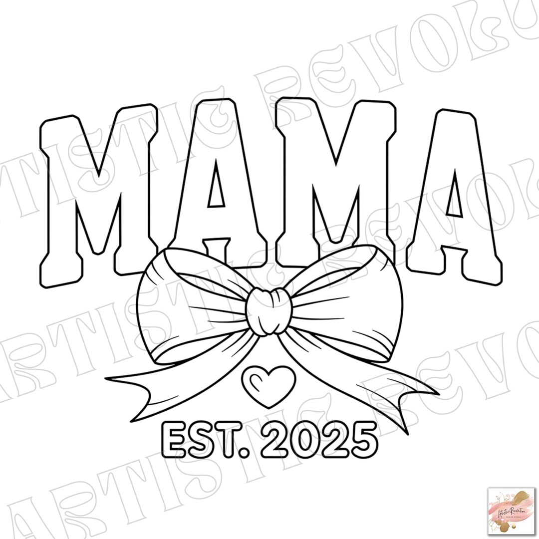 Mama Coquette Bow Svg, Mama Bow Varsity SVG PNG, Mama Png Svg Mother ...