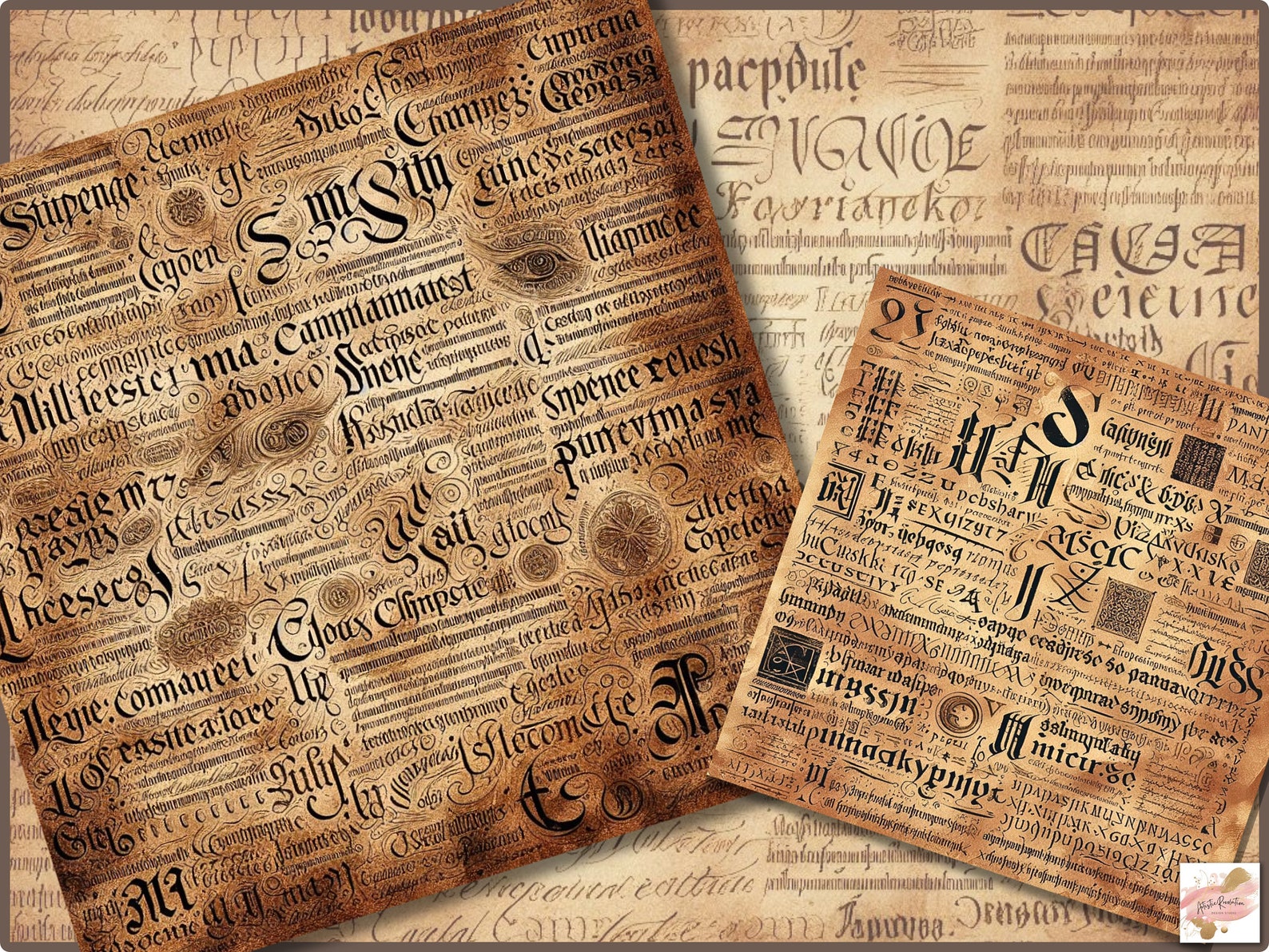 Old Handwriting Junk Journal Pages, Old Handwritten Letters Vintage Old ...