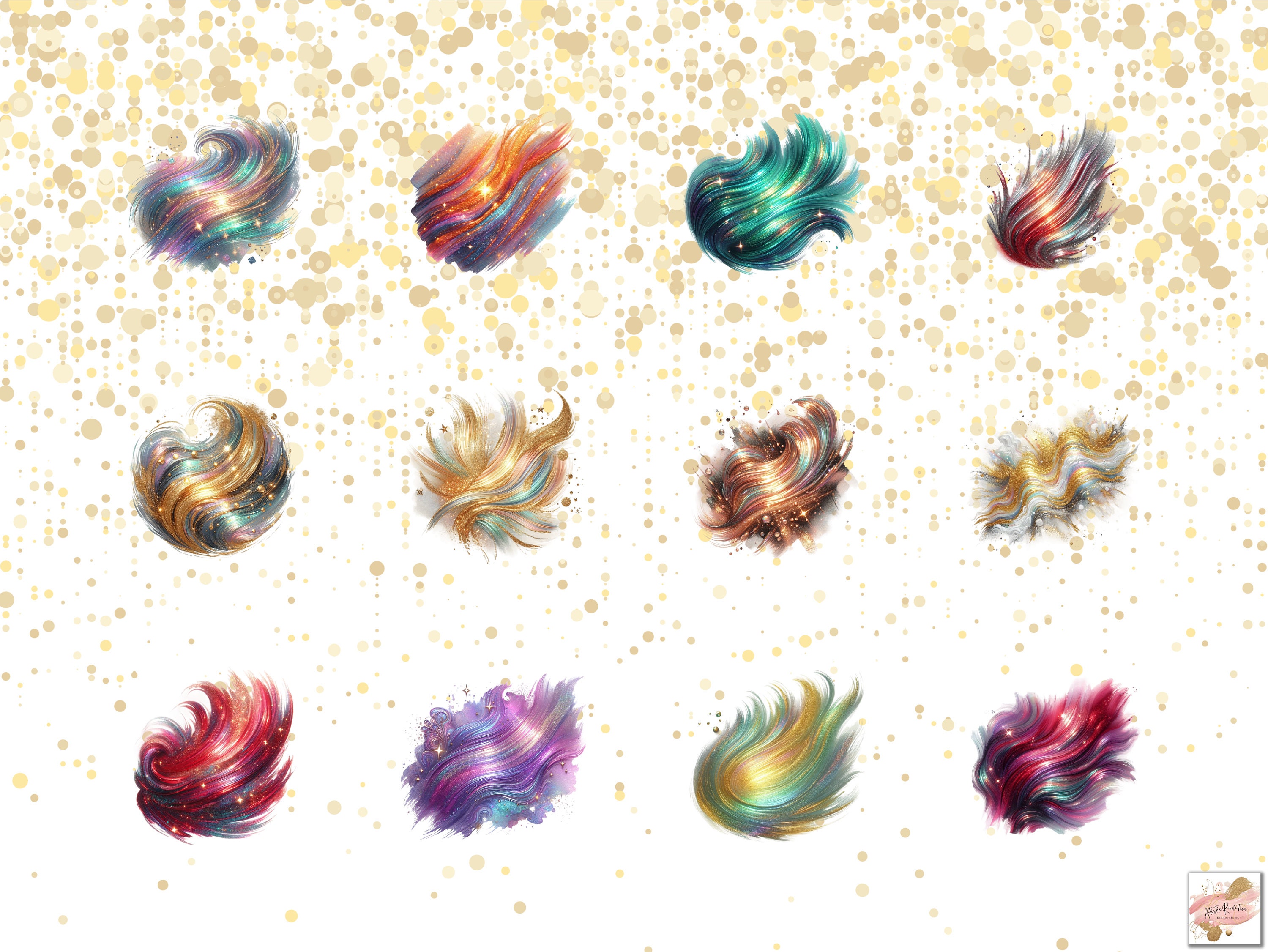 57 Watercolor Brush Strokes Clipart Bundle, Paint Brush Stroke Png ...